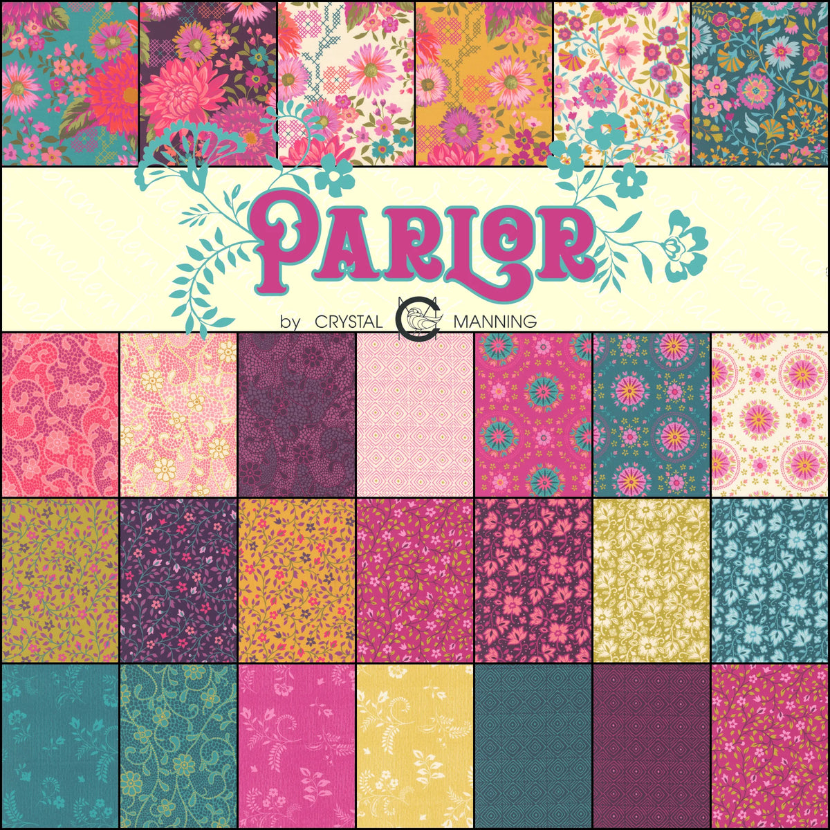 Parlor Fat Quarter Bundle by Crystal Manning for Moda Fabrics – SewitUp