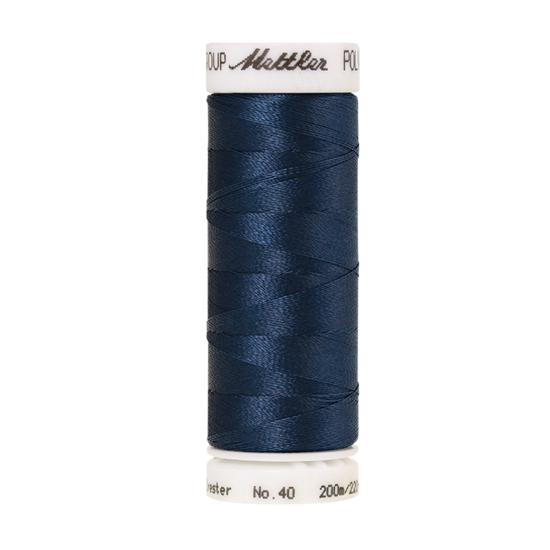 Poly Sheen 220 Yds. Embroidery Thread by Mettler in Slate Blue #3732 ...