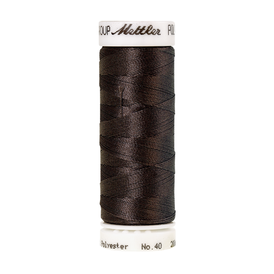 Poly Sheen 220 Yds. Embroidery Thread by Mettler in Black Chrome #2776 ...